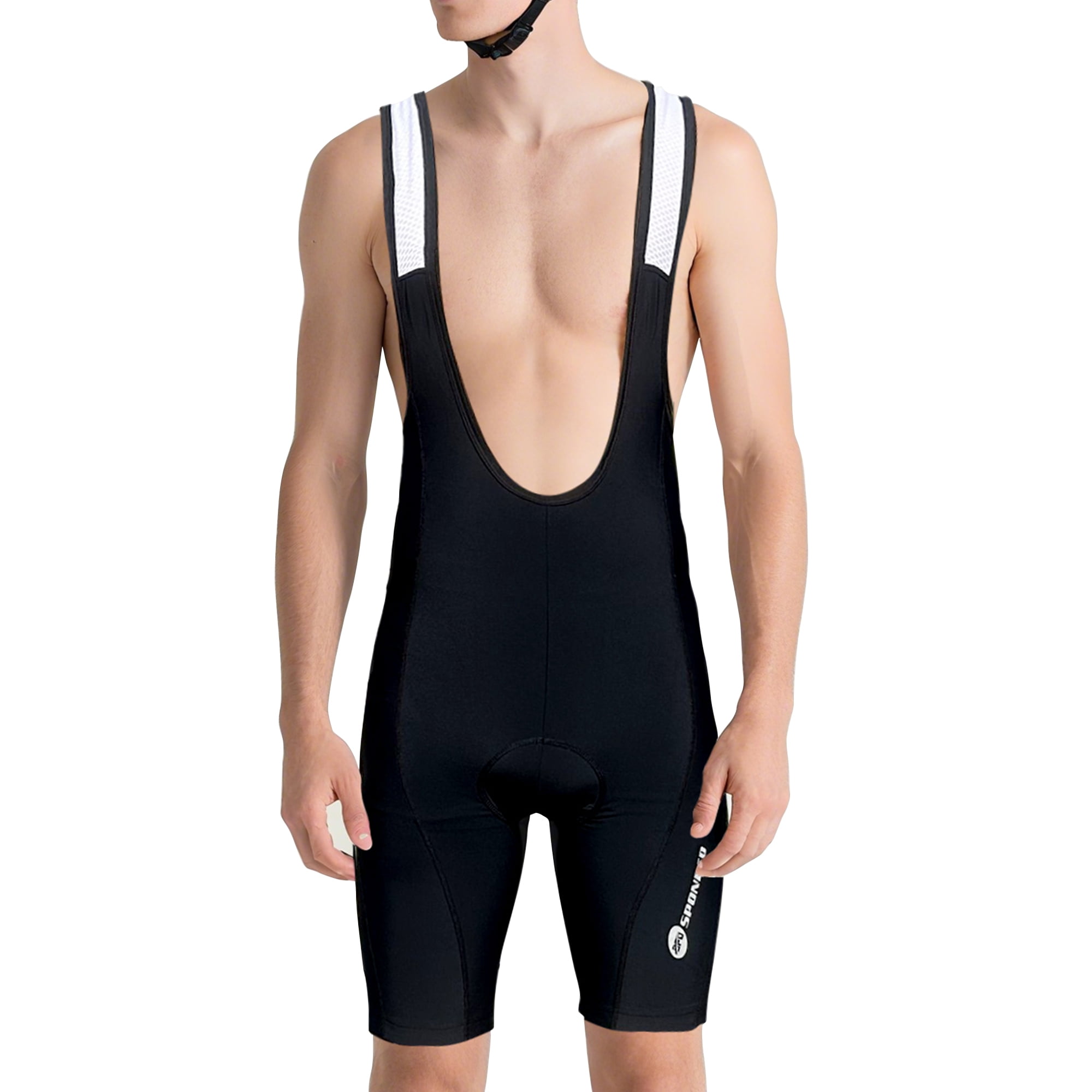 Sponeed Men’s Cycling Bib Shorts Padded Bicycle Bibs Pants Bike Biking ...