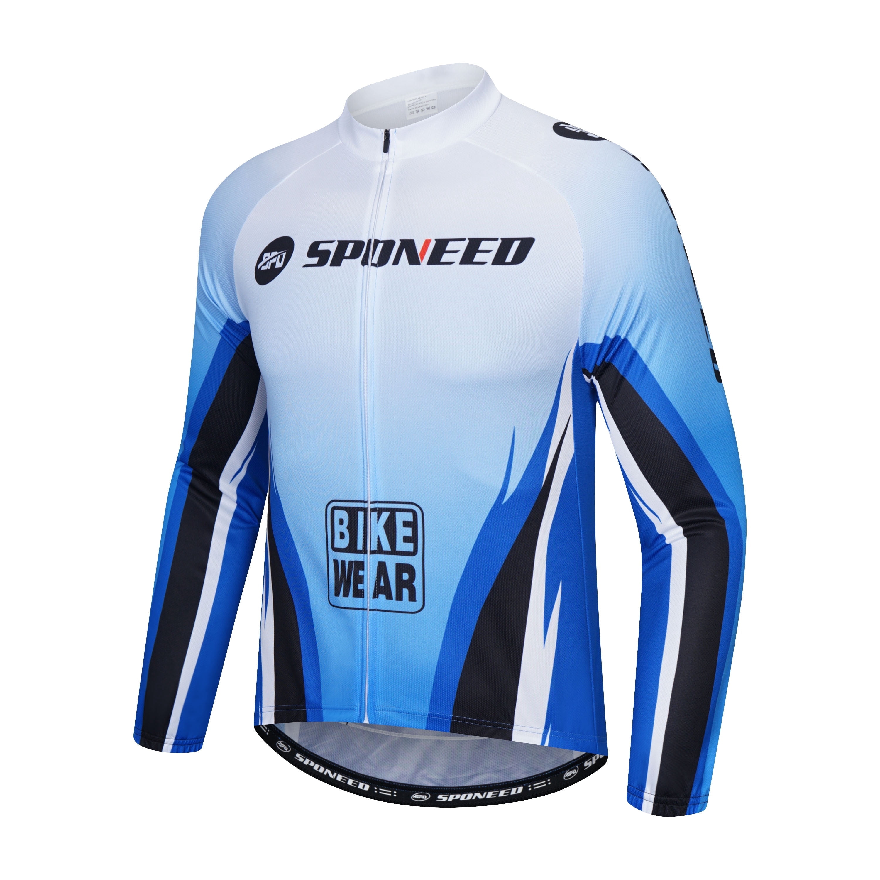 Sponeed Men's Long Sleeve Cycling Jersey Road Bike Shirt Fall Full ...