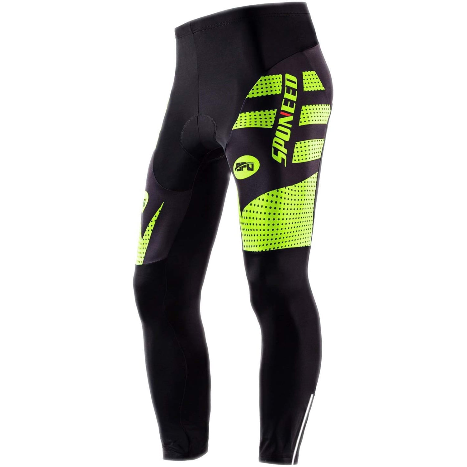Sponeed Mens Cycling Long Pants 4D Padded Bicycle Tights Riding Pants ...