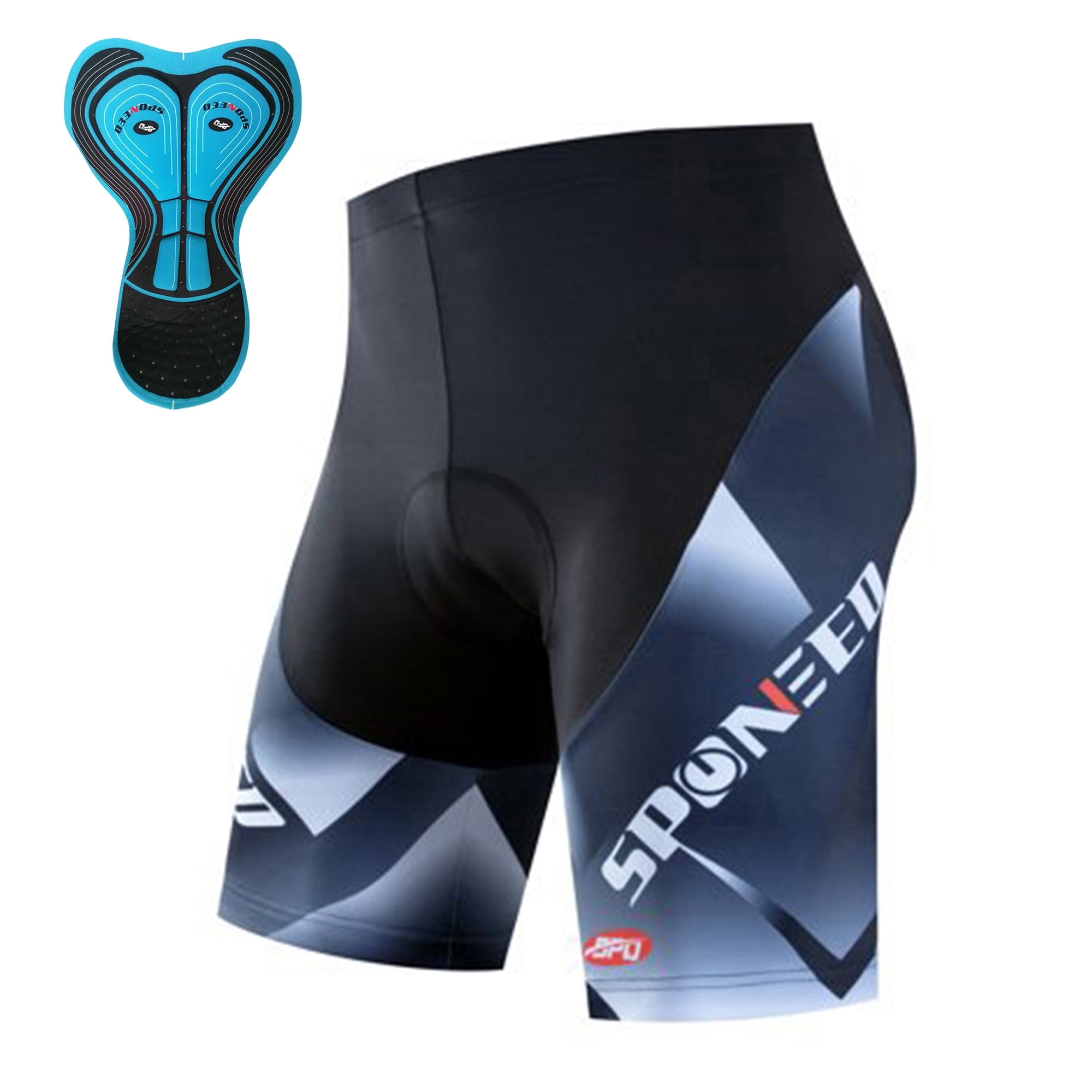 Sponeed Biking Shorts for Men Padded Bike Pants Road Cycling Biker ...