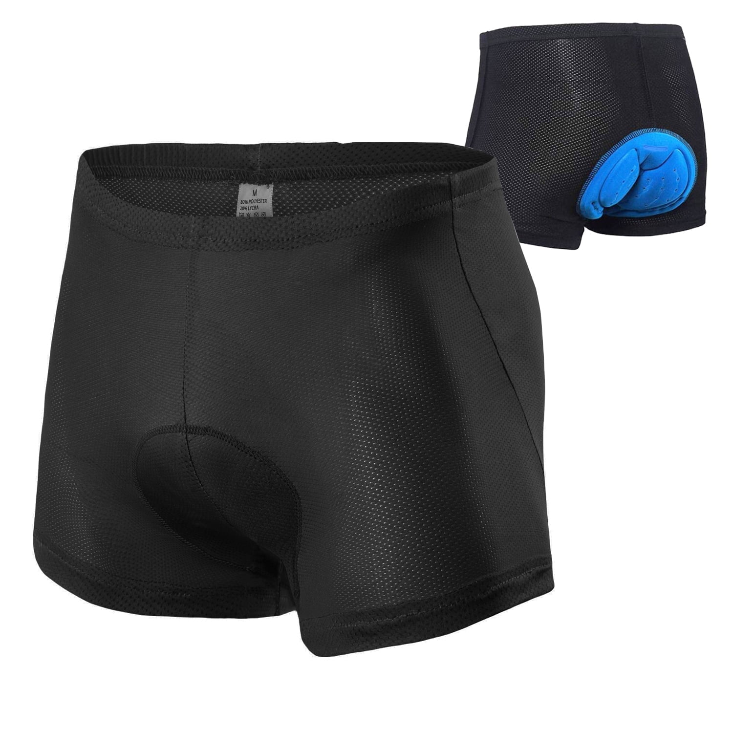 Sponeed Padded Cycling Bike Shorts for Men 4D Padded Bike Shorts Breathable Black XXL - Walmart.com
