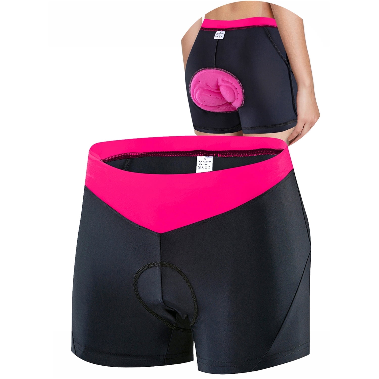 Sponeed Women's Seamless Bike Riding Gel Padded Biker Shorts ...