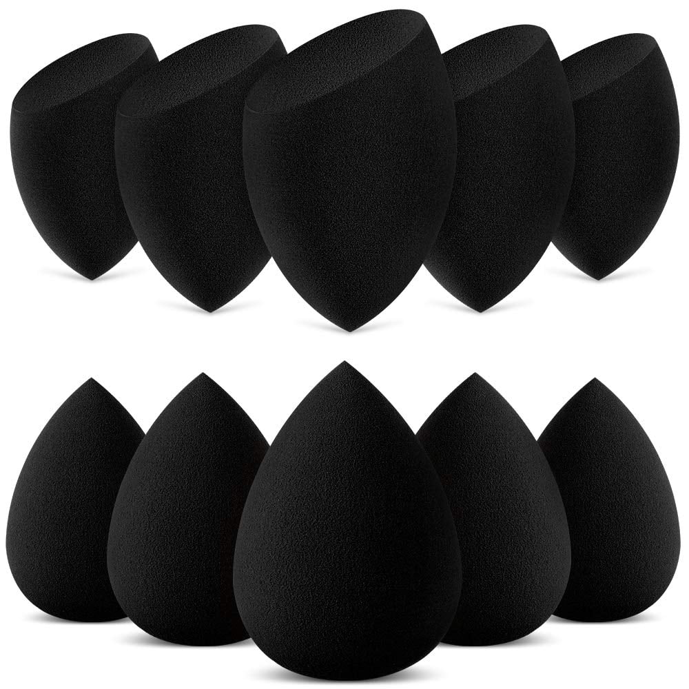 Sponge, 10 Pcs Makeup Sponges Blender Set Beauty Cosmetic Foundation ...