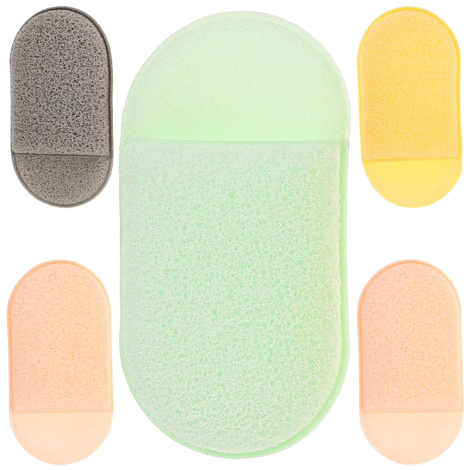 Sponge 5 Pcs Portapotty Portable Makeup Beauty Supplies Face Wash Puff ...