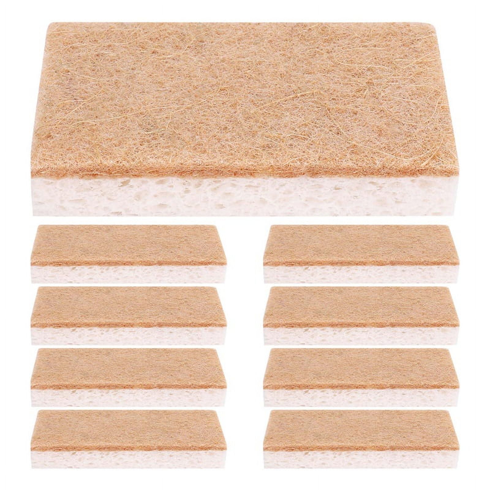 Sponge 9Pack ,Non-Scratch Scrub Sponge,Biodegradable Sisal Scrubber ...