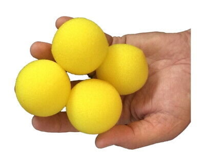 Sponge Balls for Magic Tricks - 2 inch (Yellow) - Walmart.com
