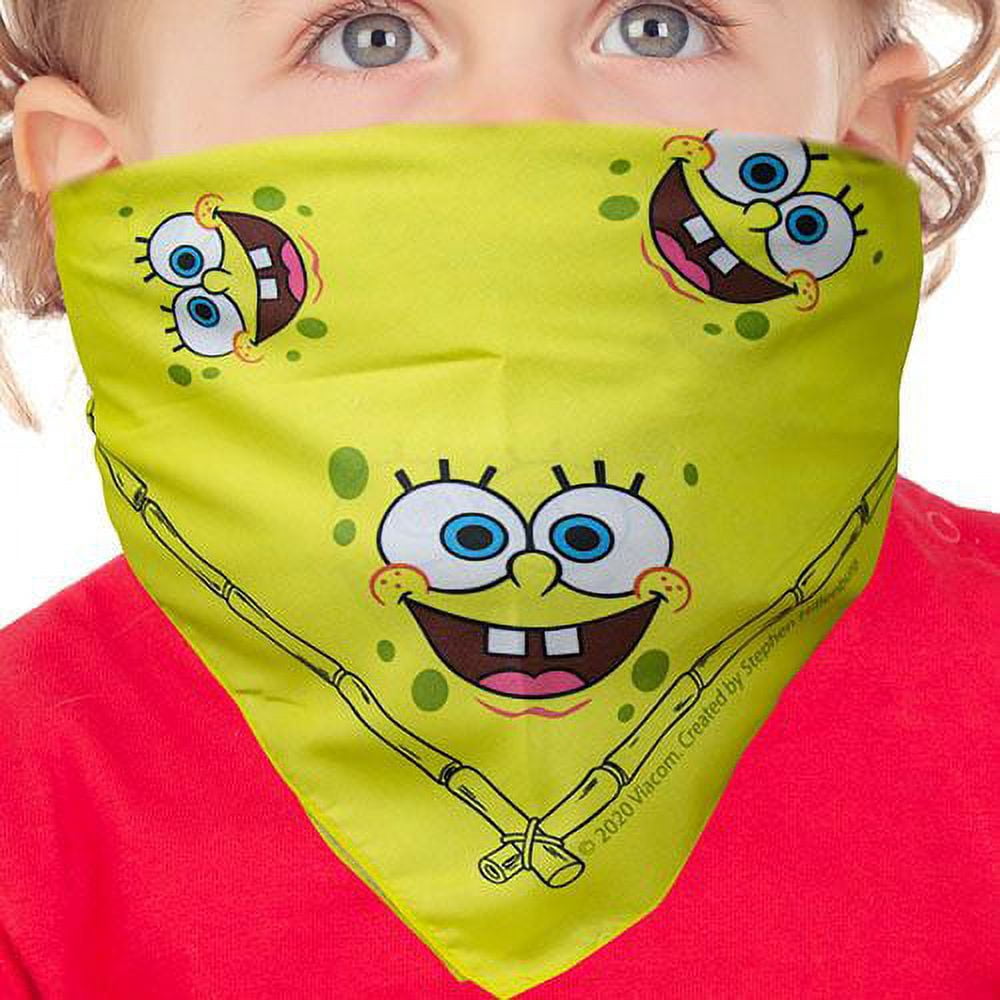 Sponge Bob 22x22" Bandana with Hangtag-2 PACK - Walmart.com