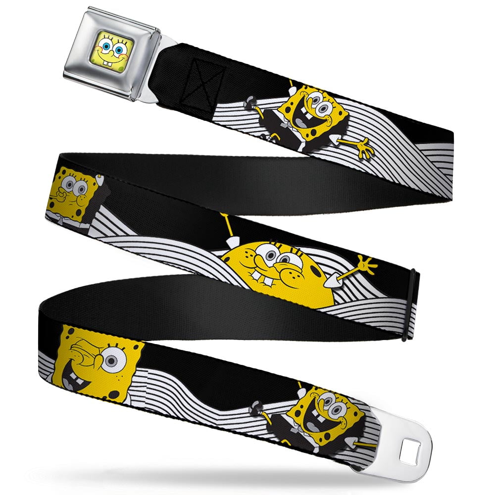 Sponge Bob Face Close Up SpongeBob Action Poses Wave Black White Yellow ...