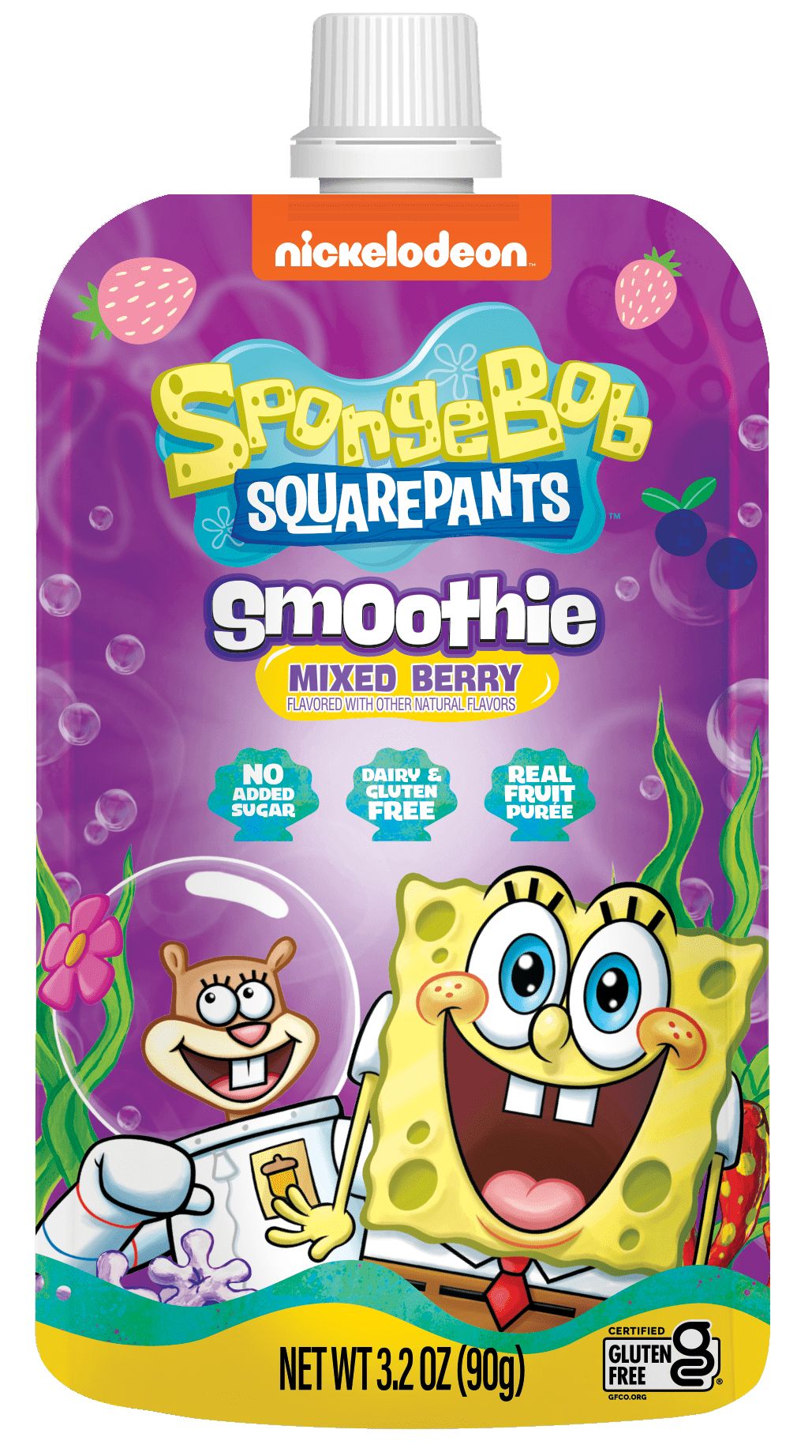 Sponge Bob Square Pants Ready to Drink Fruit Puree Smoothie - Mixed ...