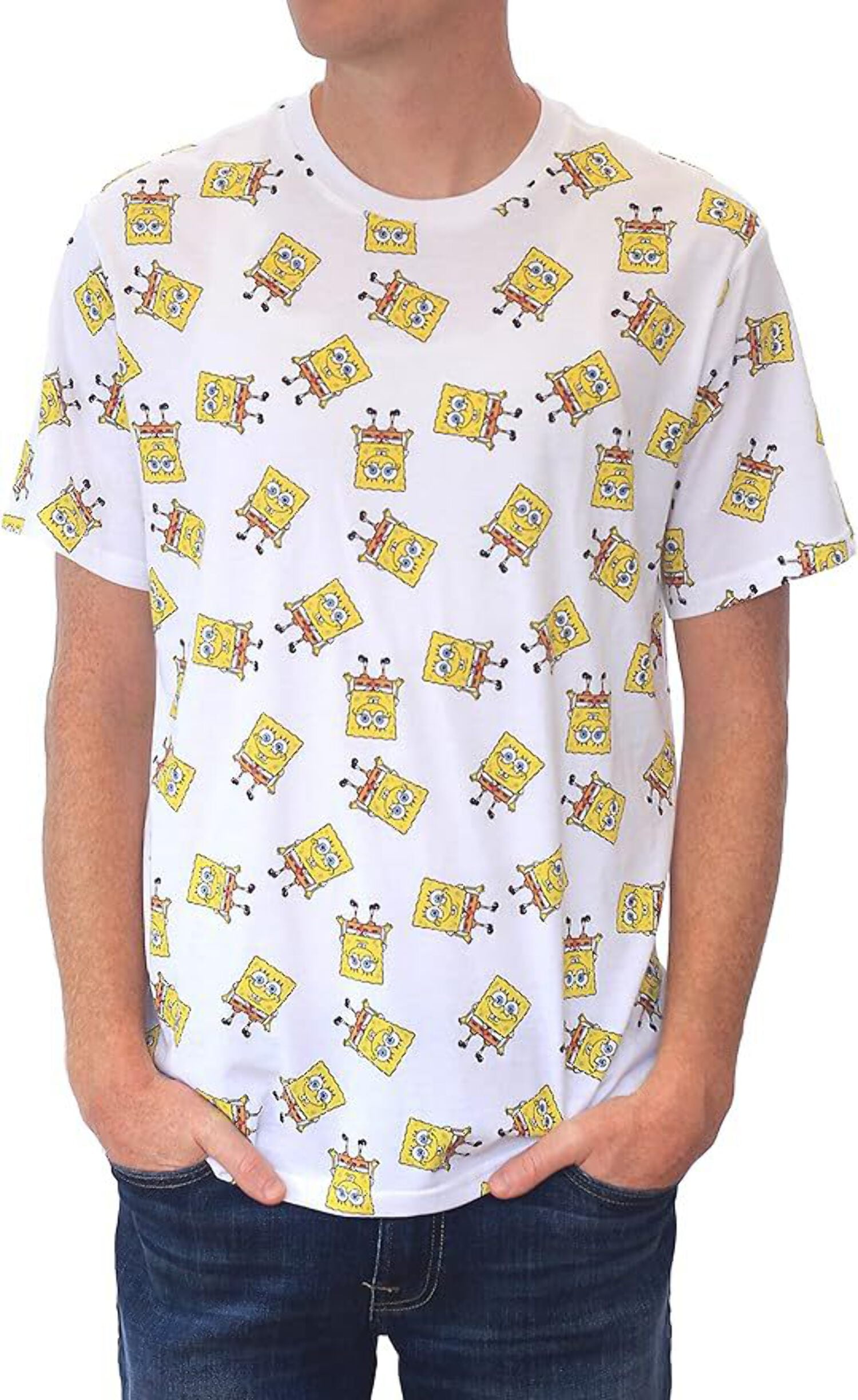 Sponge Bob Toss Spongebob Tee Graphic T-Shirt for Men Tshirt - Walmart.com