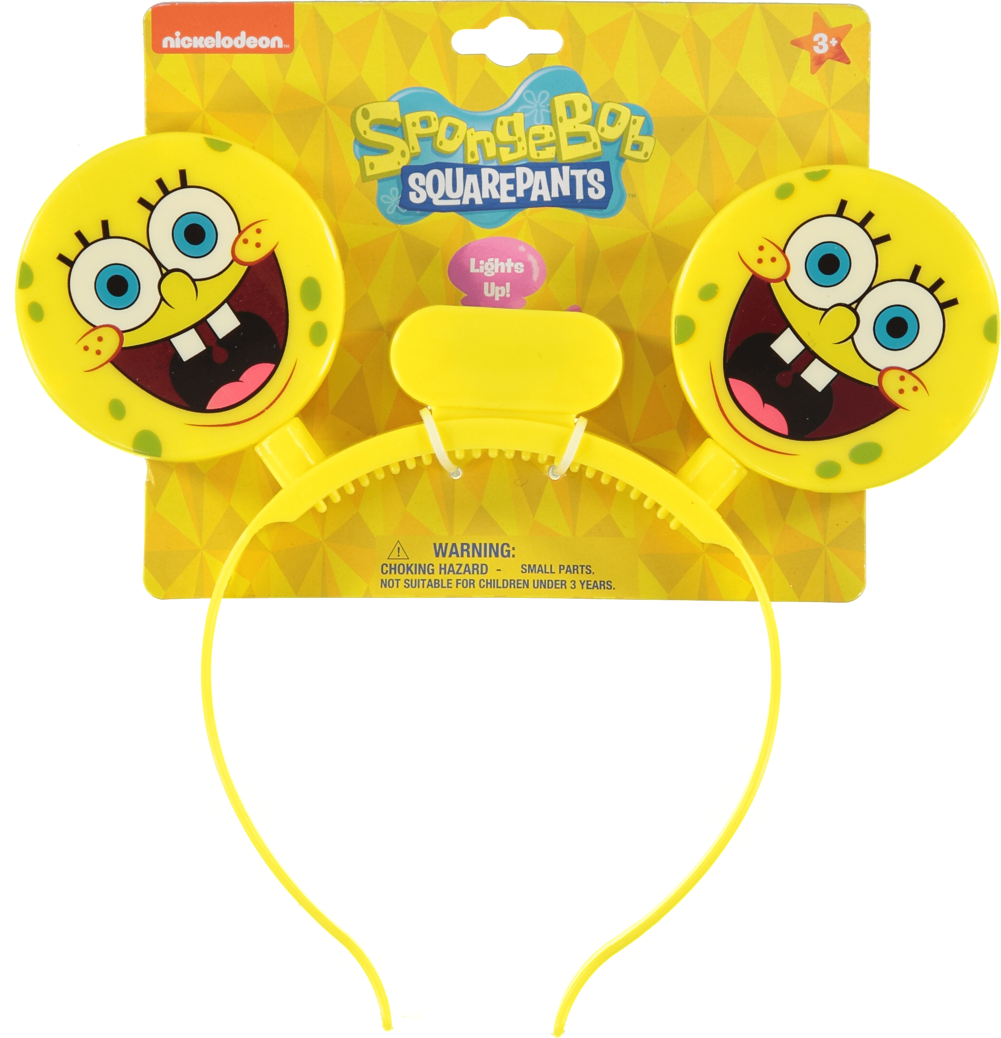 Sponge Bob molded Light Up Novelty Headband - Walmart.com