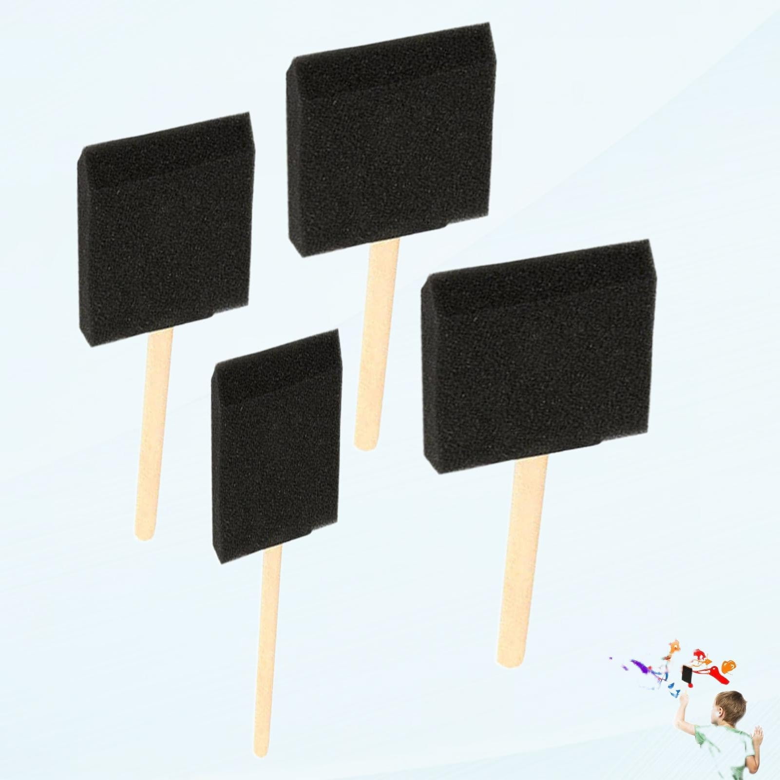 Sponge Brushes for Painting - Sponge Wood Handles Foam Paint Brush Set ...