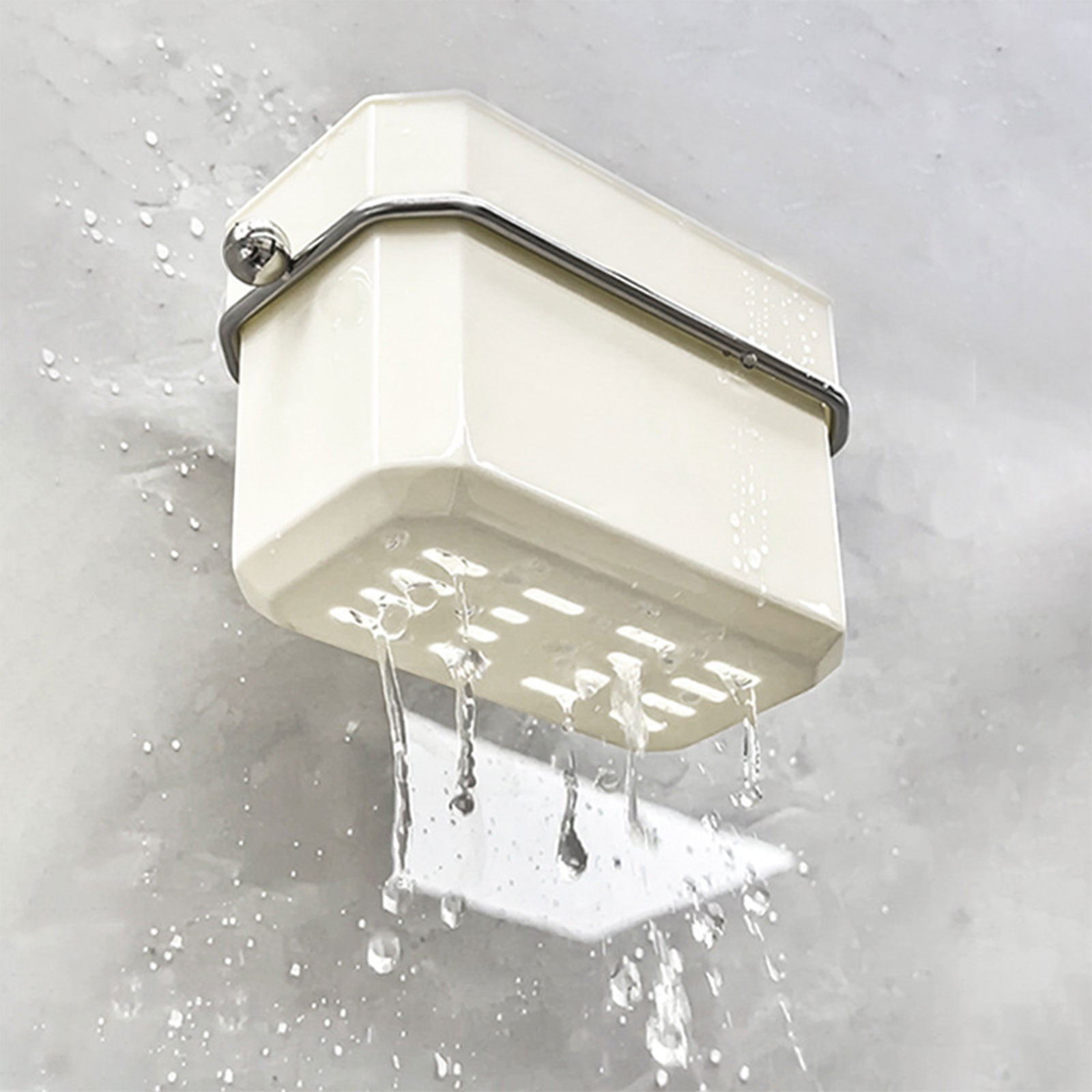 Sponge Caddy, Movable Kitchen Sink Organizer, Hanging Plastic Sponge ...