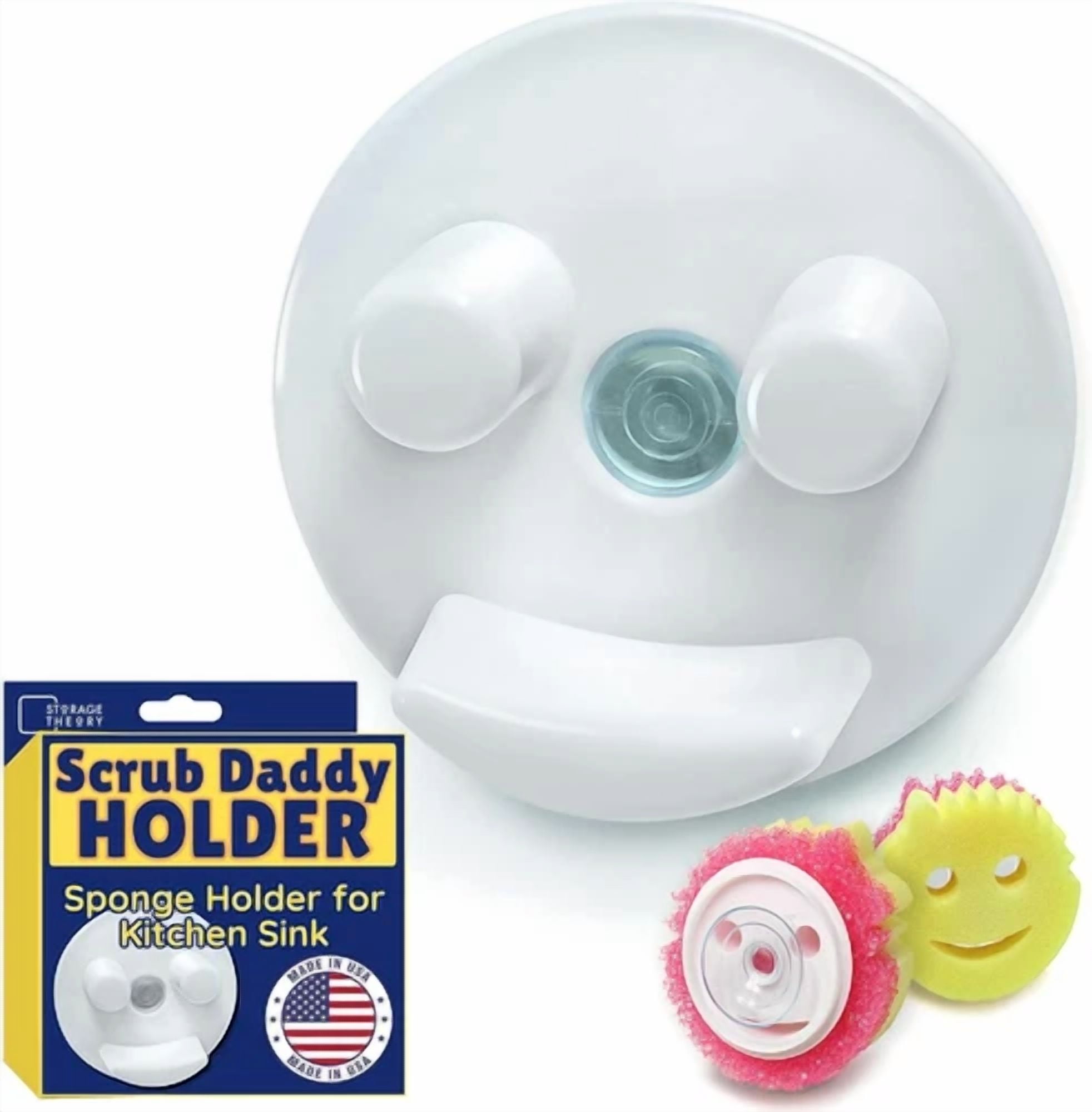 Sponge Daddy Holder - Kitchen Sink Organizer For Mommy & Daddy Sponges ...