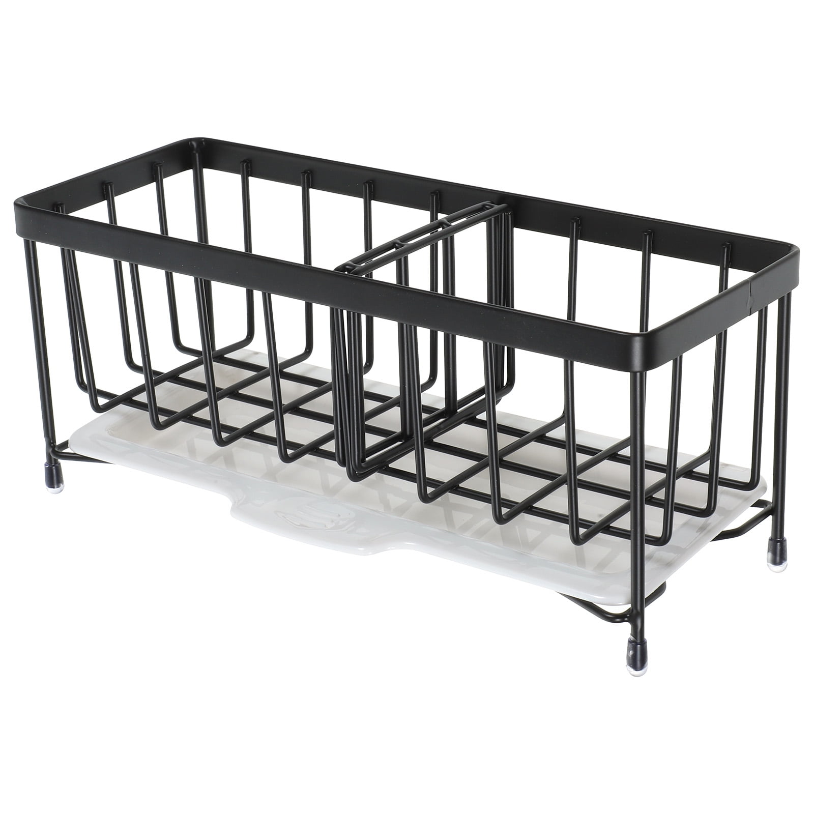 Sponge Drainer Basket Stainless Steel Draining Kitchen Brush Holder ...