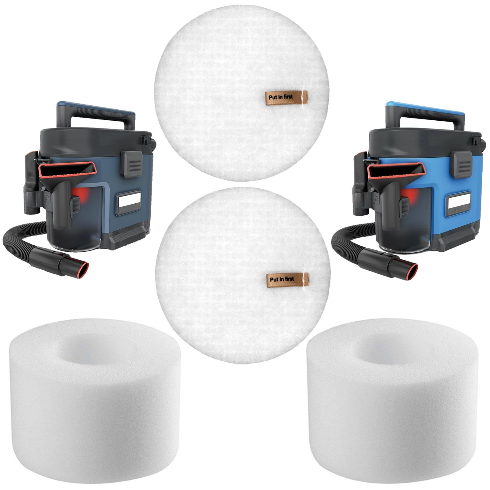 2 Set Sponge Filters Compatible with Shark MessMaster Portable Wet Dry ...