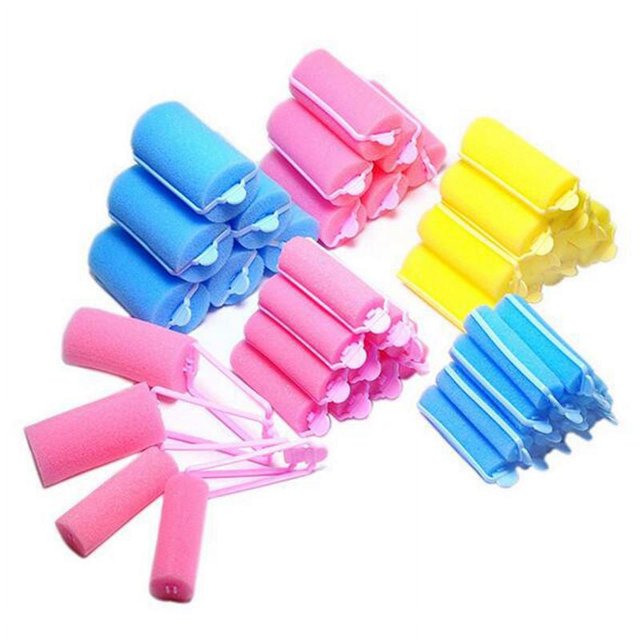 Sponge Foam Cushion Hair Styling Rollers Foam Soft Sponge Hair Roller