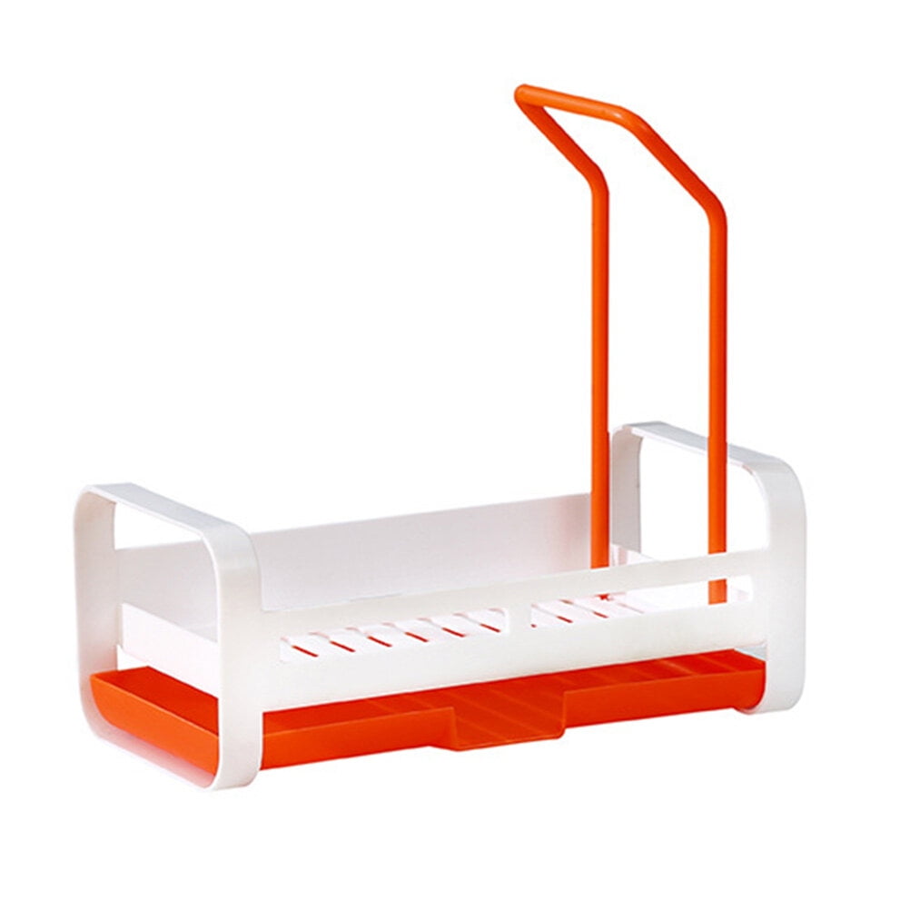 Sponge Holder Dish Cloth Hanger Organizer for Kitchen Sink - White ...