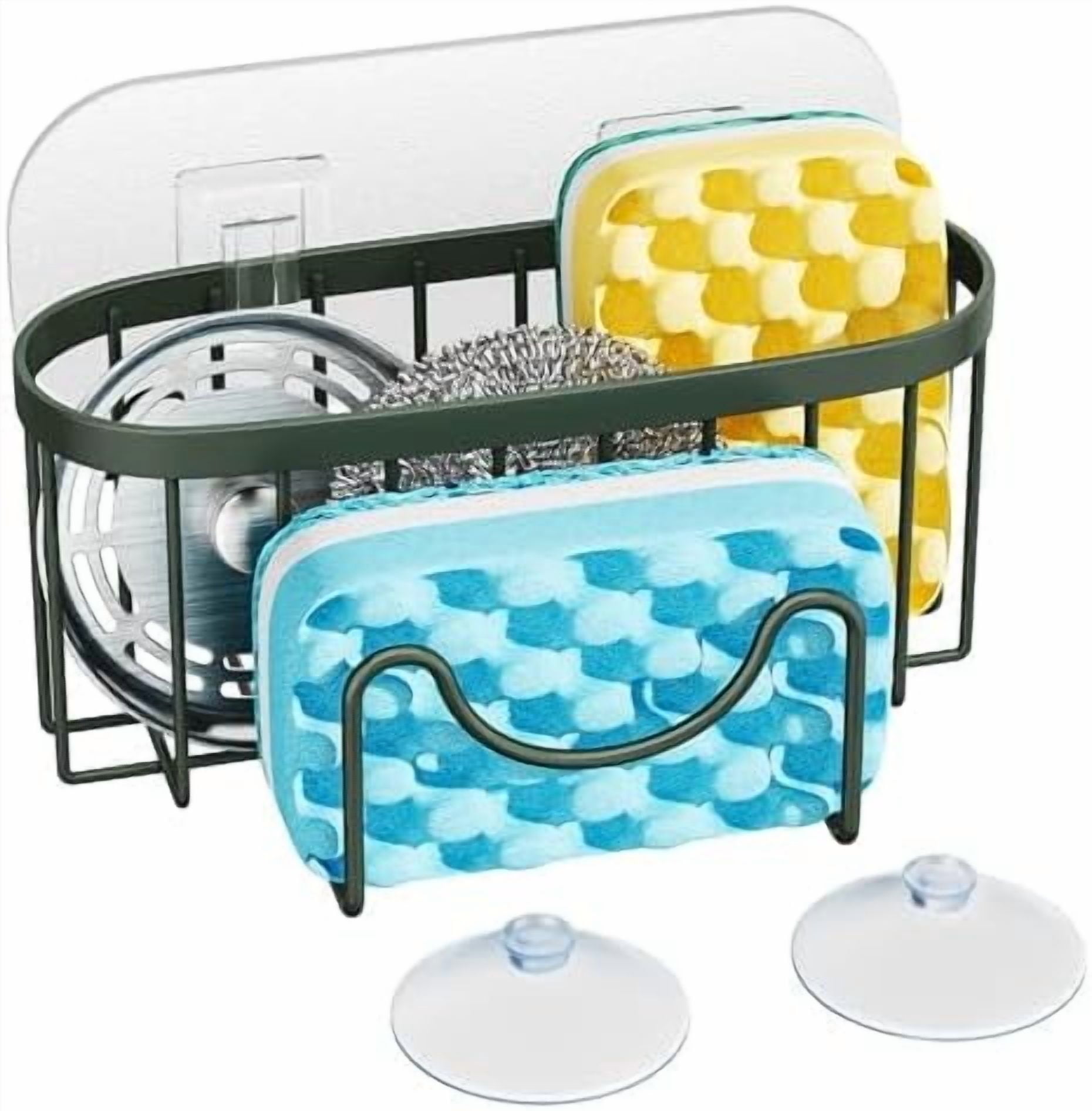 Sponge Holder for Kitchen Sink - Sink Caddy with Unique M-Shaped, 2 ...