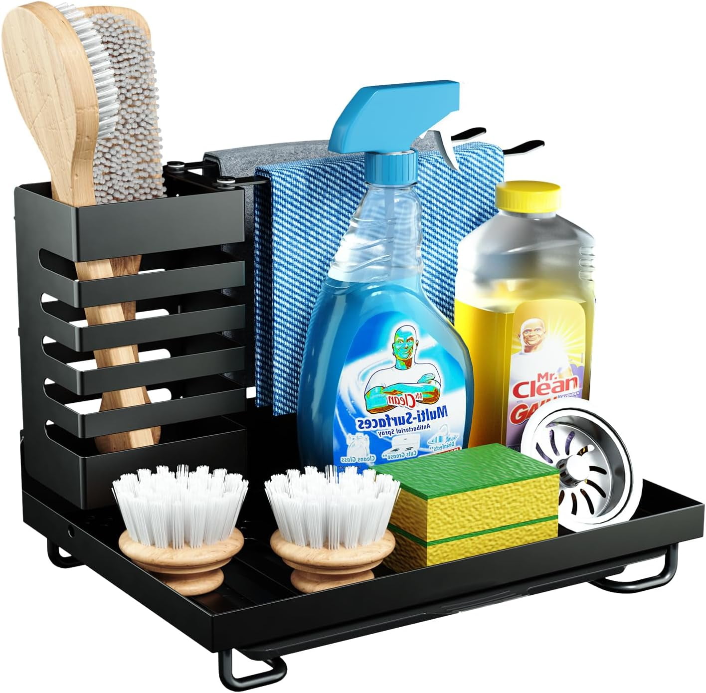 Sponge Holder for Kitchen Sink, Stainless Steel Kitchen Sink Organizer ...