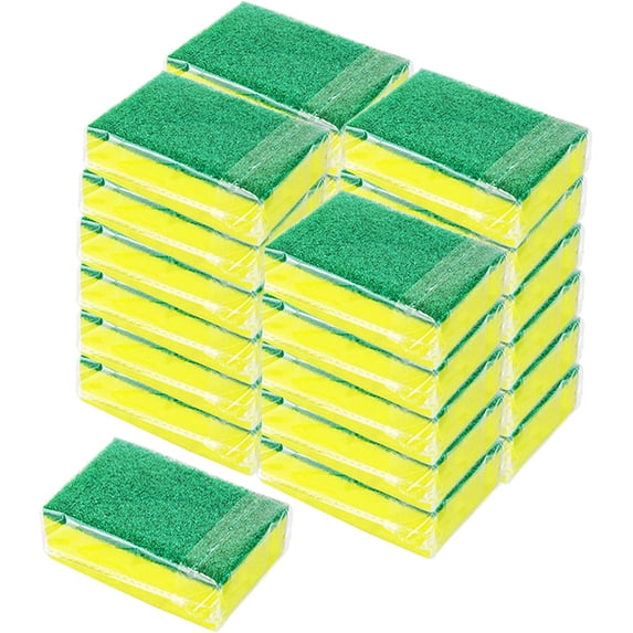Sponge Individually Wrapped 24 Pack Kitchen Dishwashing Sponge, Non ...