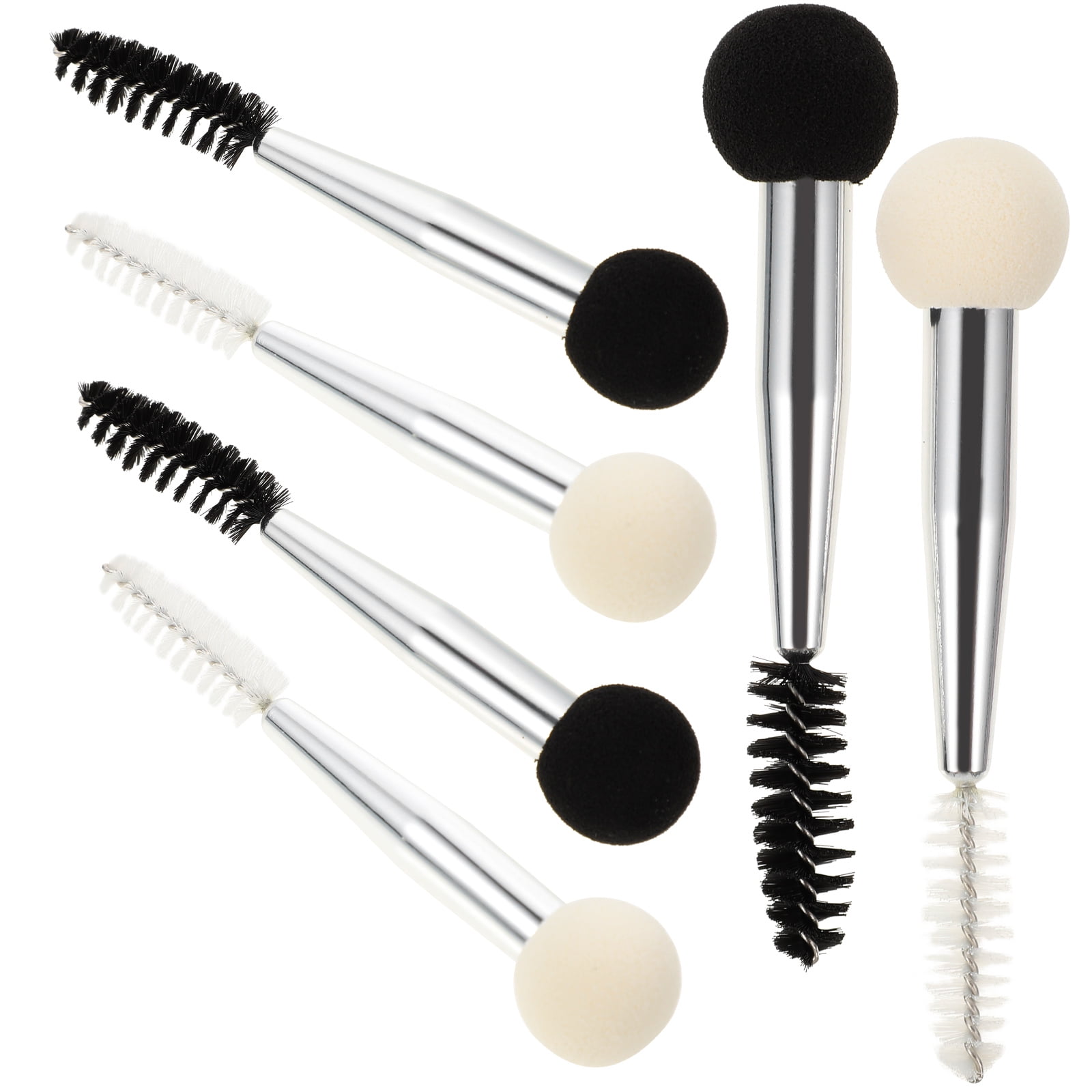 Sponge Makeup Brush Eye Brow Eyelash Applicator 6 Pcs Double Nylon ...