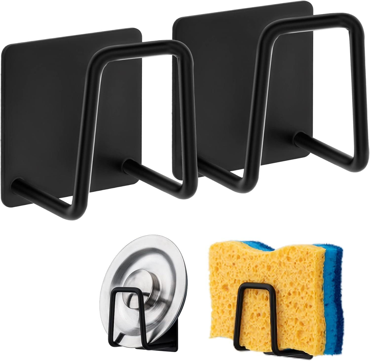 Sponge Organizer For Kitchen Sink, Space Saving Adhesive SUS304 ...