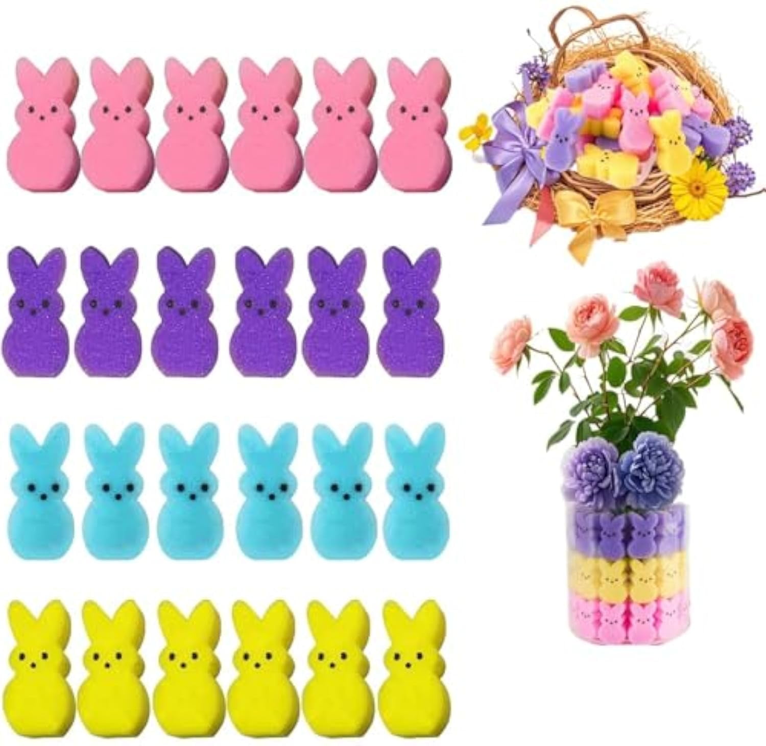 Sponge Peeps,Sponge Easter Peeps,Easter Peep Sponge,Easter Vase Filler ...