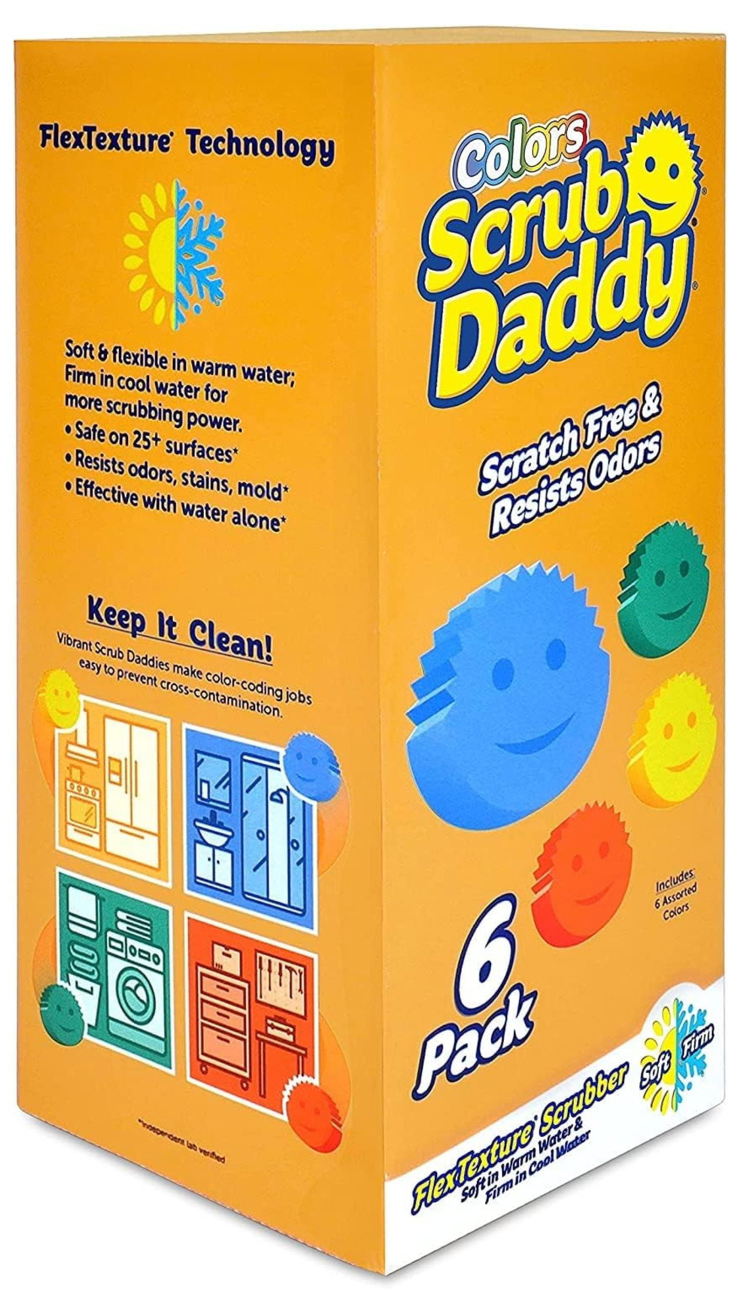 Sponge Set - Colors - Scratch- Scrubbers for Dishes and Home, Odor ...