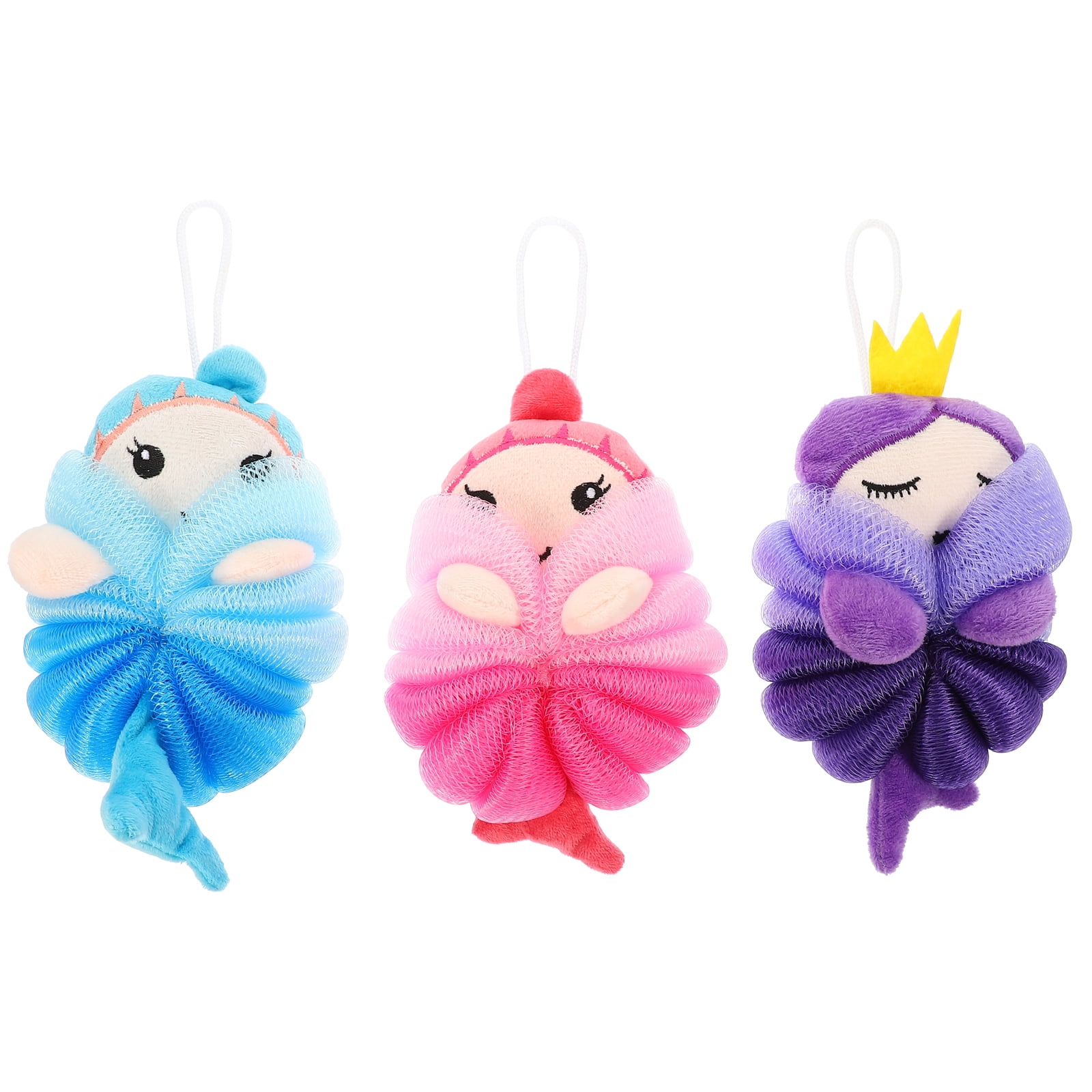 Sponge Shower Bath Body Mesh Pouf Loofah Exfoliating Animal Sponges ...