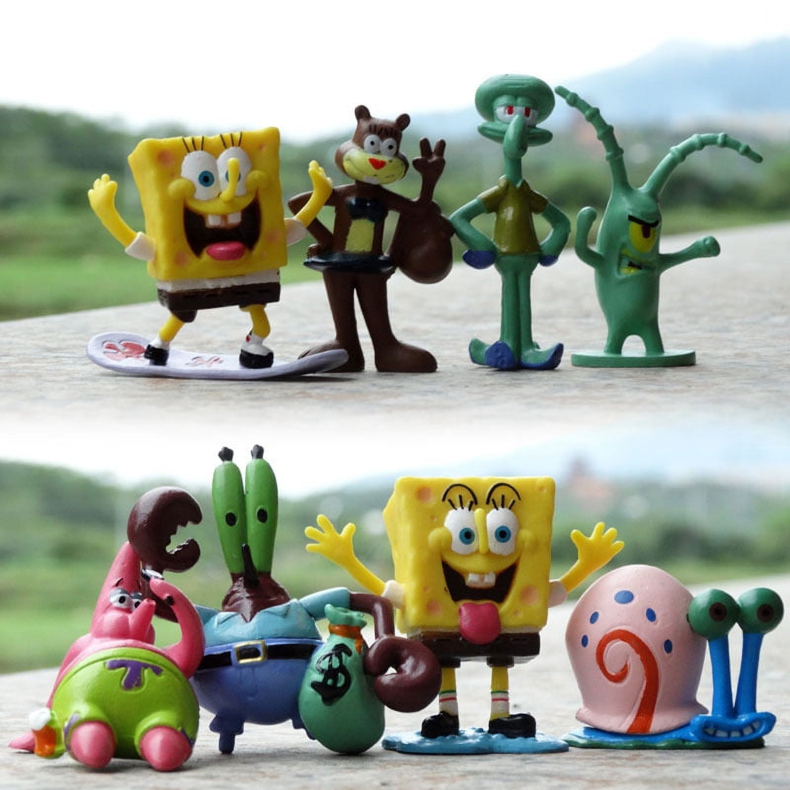 Sponge Squarepants Figure Collection, Set of 8 Toys, Krusty Krab and ...