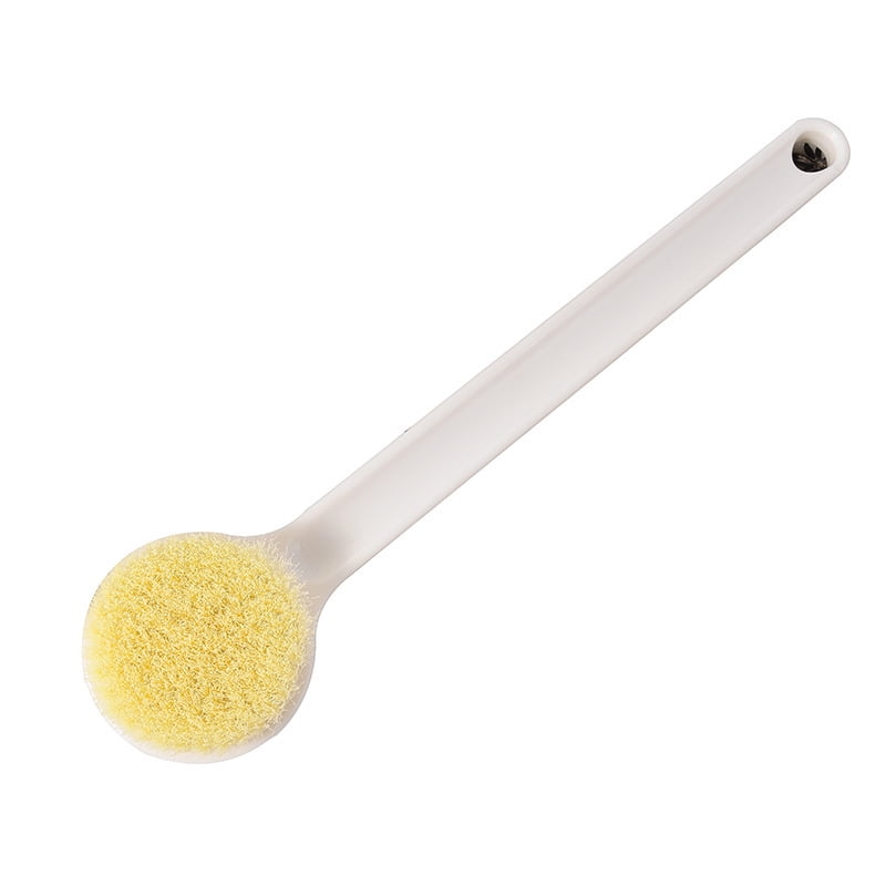 Sponge bath brush, back rub brush, long handle bath brush, soft bristle ...