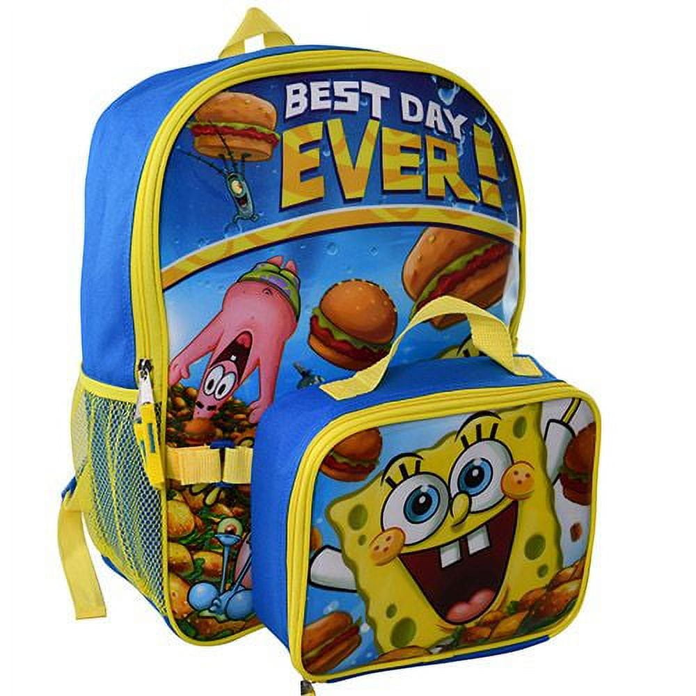 SpongeBob 16" Backpack with Lunch Bag - Walmart.com
