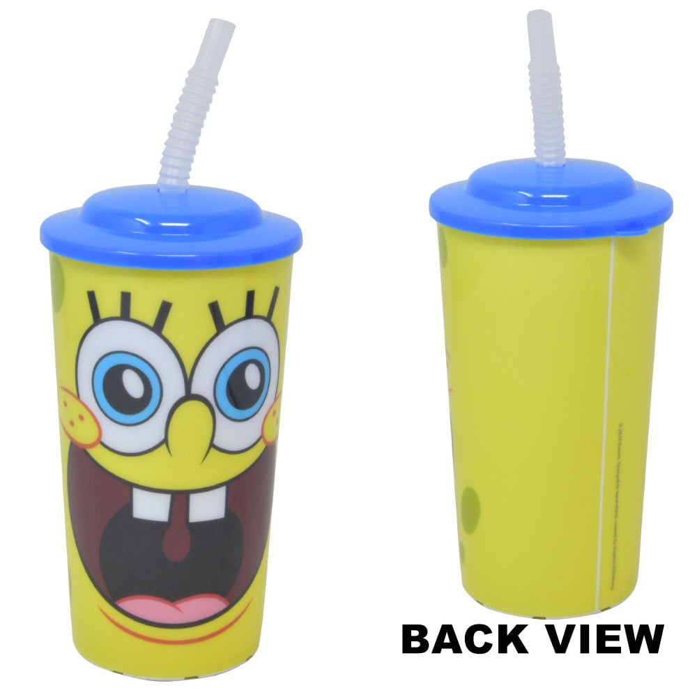 SpongeBob 16 oz. PP Sports Tumbler with lid and straw 36g- 1 PC ...