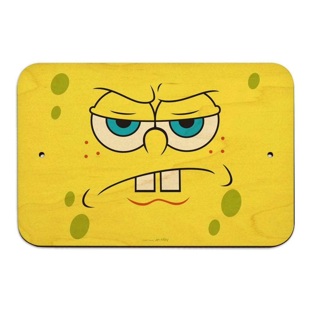 SpongeBob Angry Face Home Business Office Sign - Walmart.com