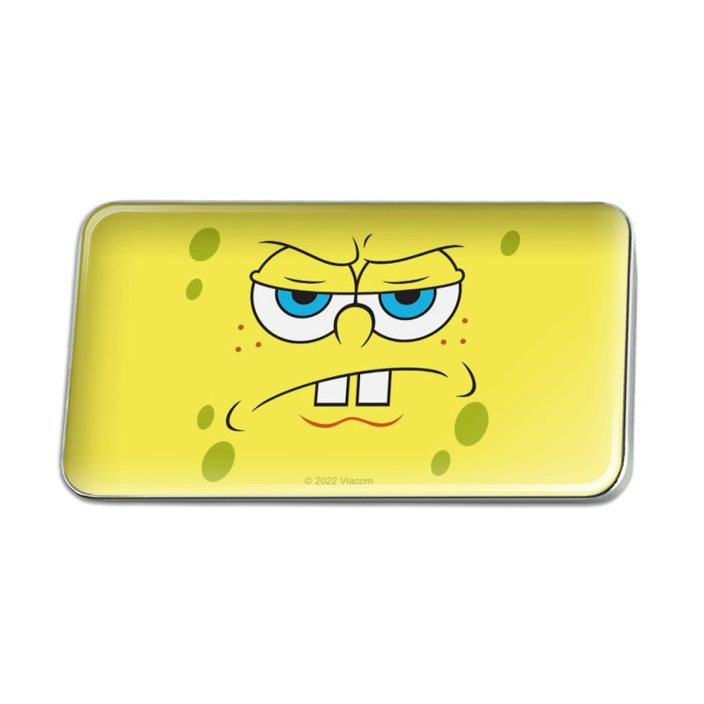 SpongeBob Angry Face Metal Rectangle Lapel Hat Pin Tie Tack Pinback ...