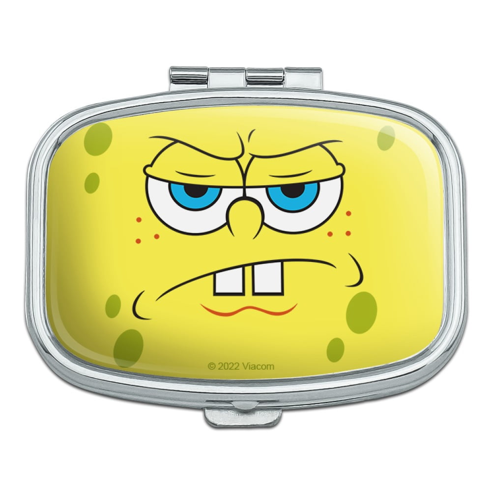 SpongeBob Angry Face Rectangle Pill Case Trinket Gift Box - Walmart.com