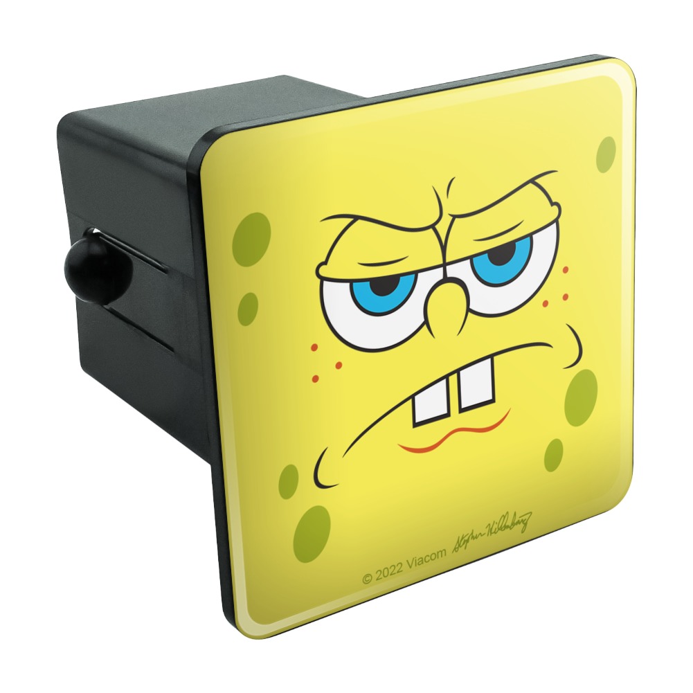SpongeBob Angry Face Tow Trailer Hitch Cover Plug Insert - Walmart.com