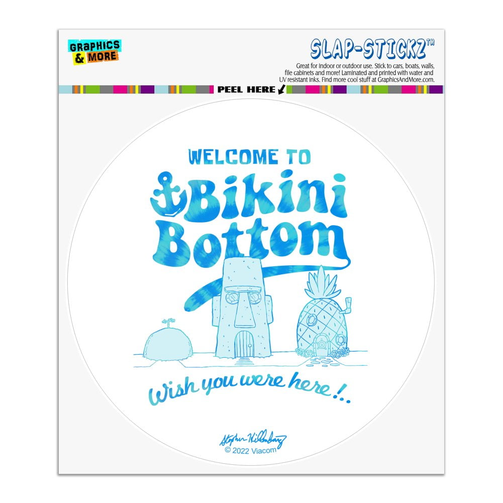 SpongeBob Bikini Bottom Welcome Automotive Car Window Locker Circle ...