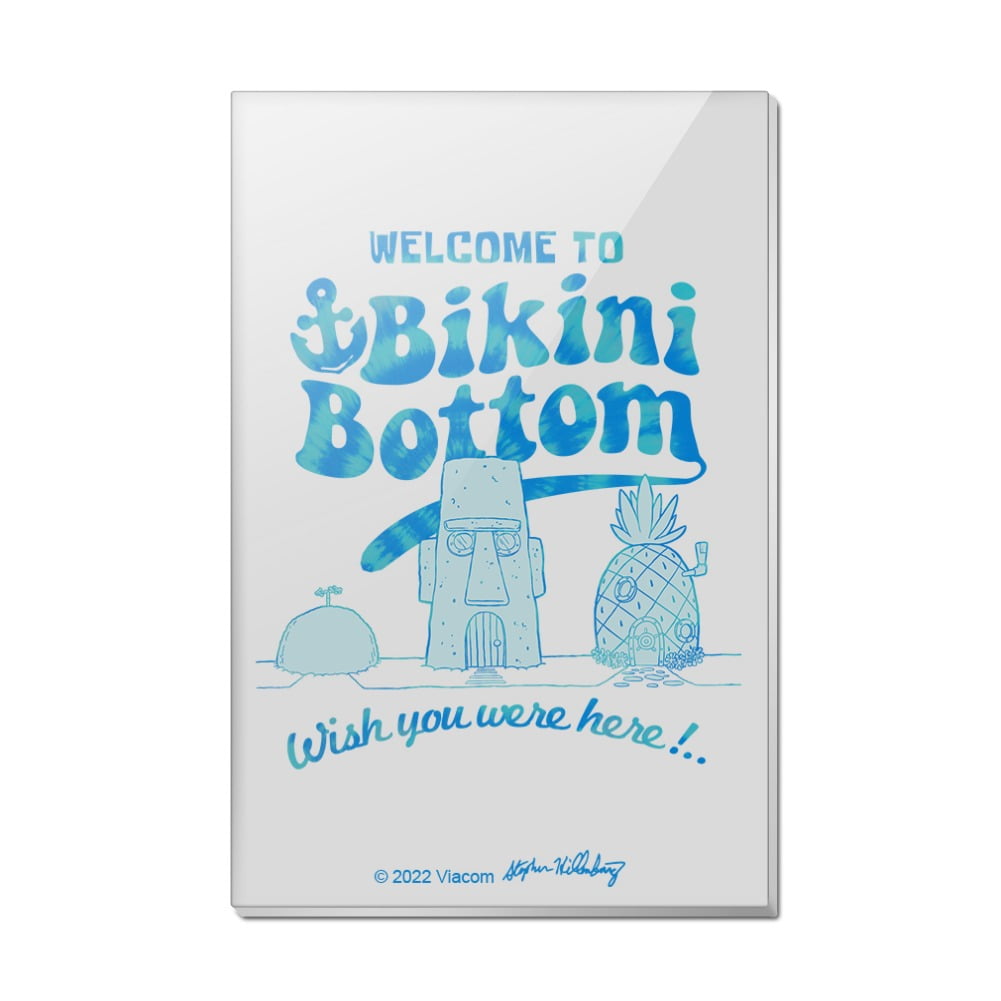 SpongeBob Bikini Bottom Welcome Rectangle Acrylic Fridge Refrigerator ...