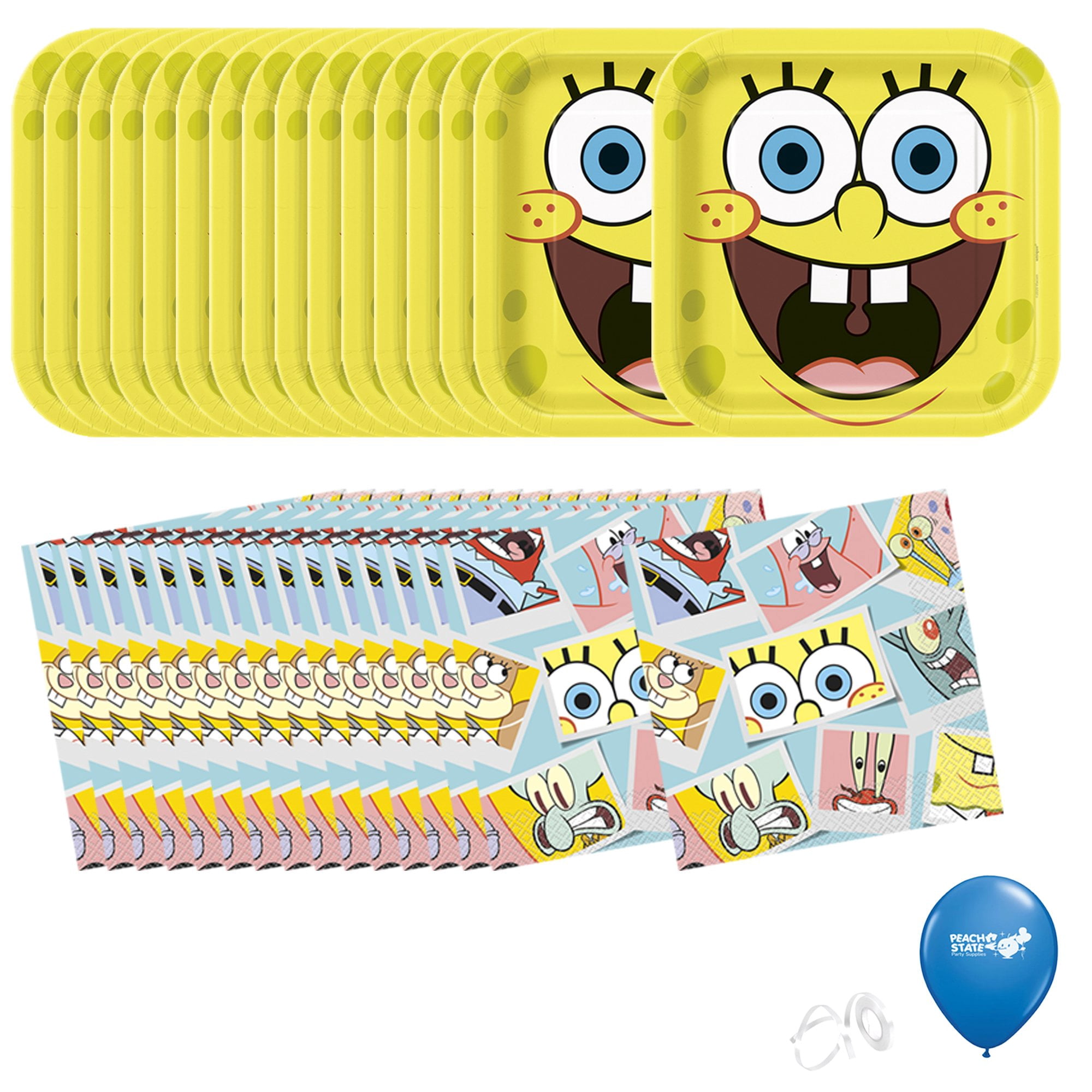 SpongeBob Birthday Party Supplies Bundle SpongeBob Plates SpongeBob ...