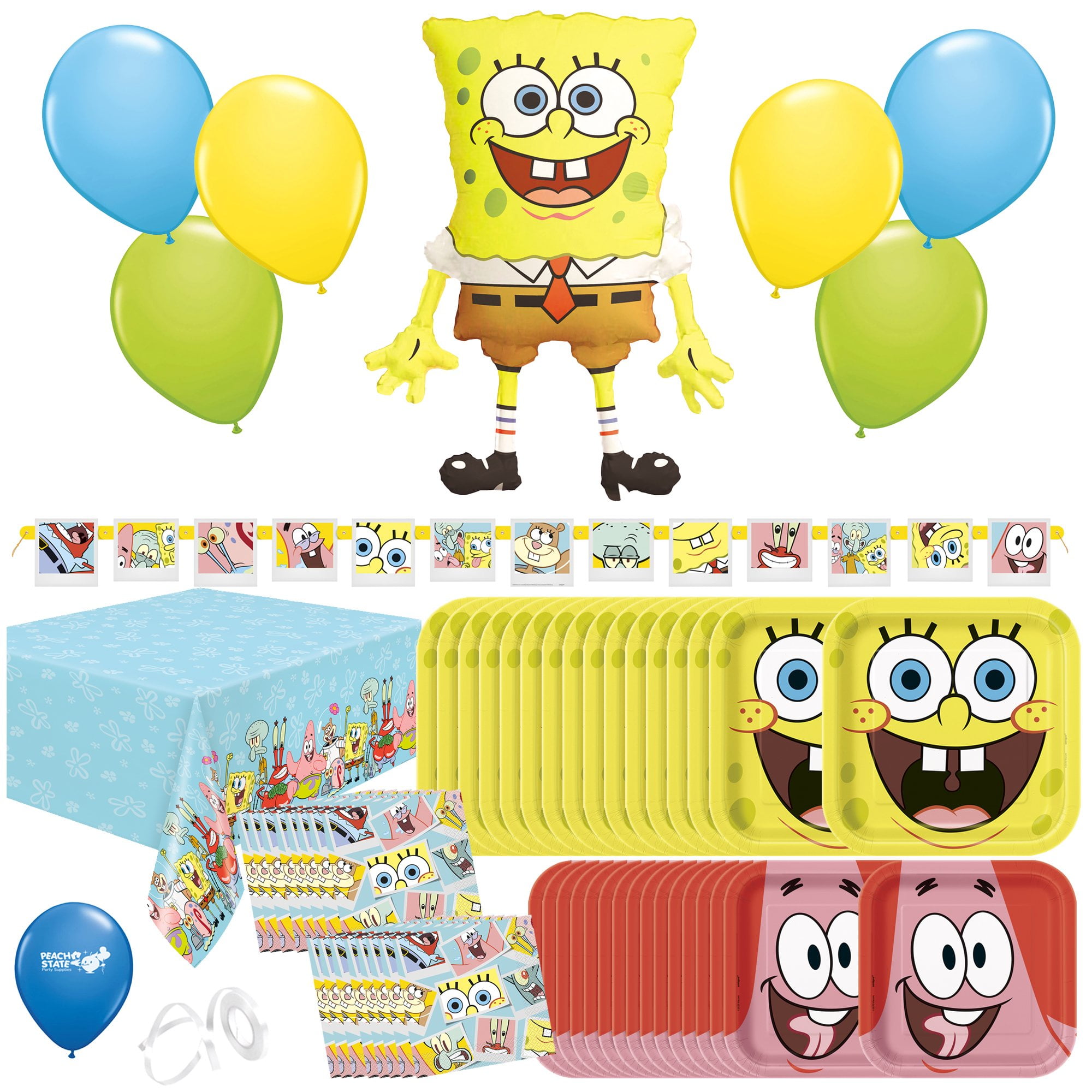 SpongeBob Birthday Party Supplies Bundle SpongeBob Plates SpongeBob ...