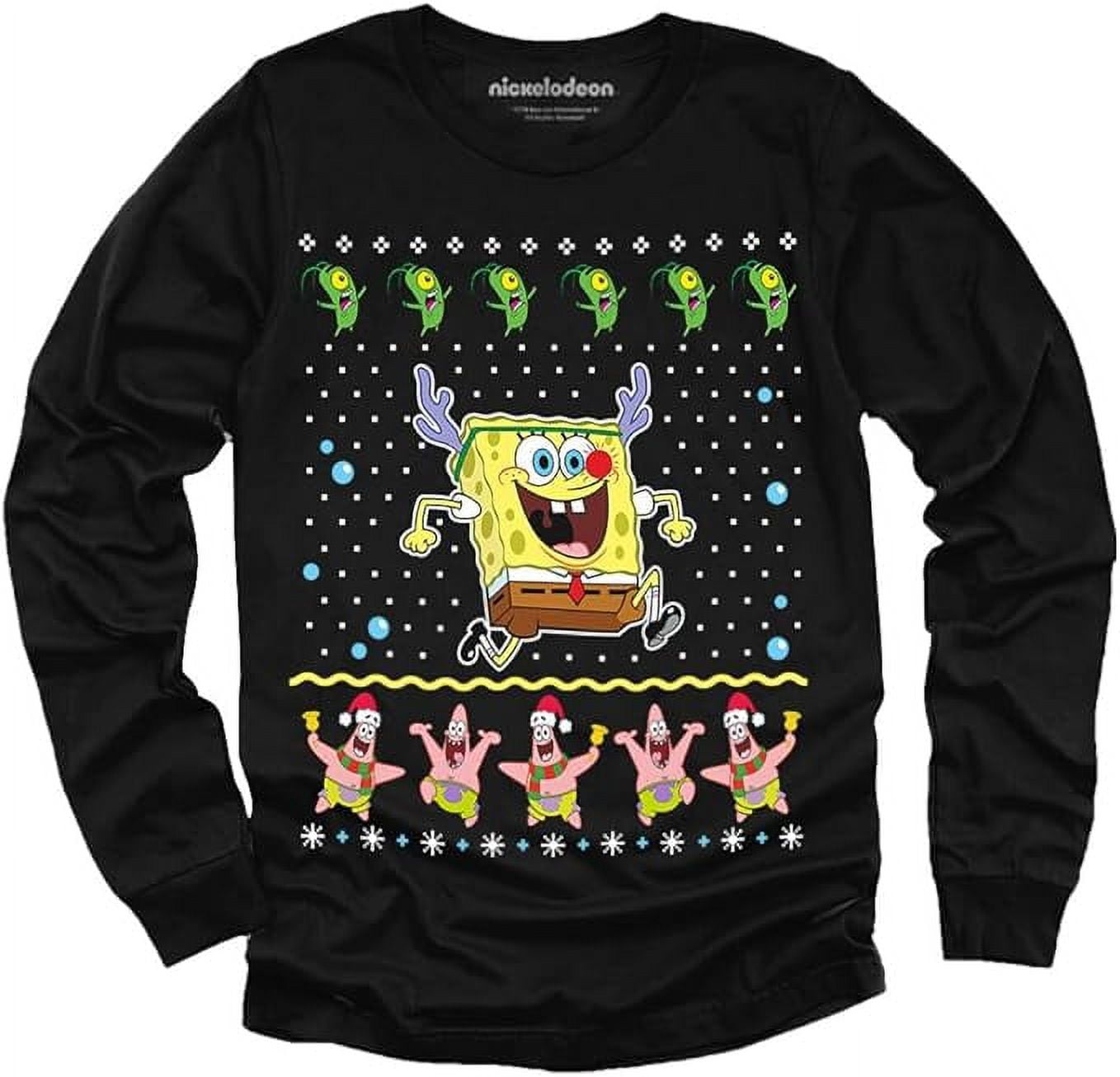 Tstars SpongeBob Reindeer Kids Funny Holiday Shirt Christmas Gifts for ...