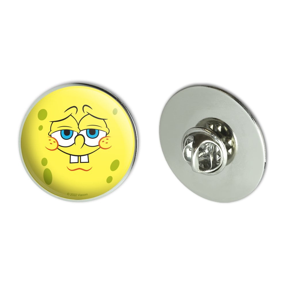 SpongeBob Confident Face Metal 1.1" Tie Tack Hat Lapel Pin Pinback ...