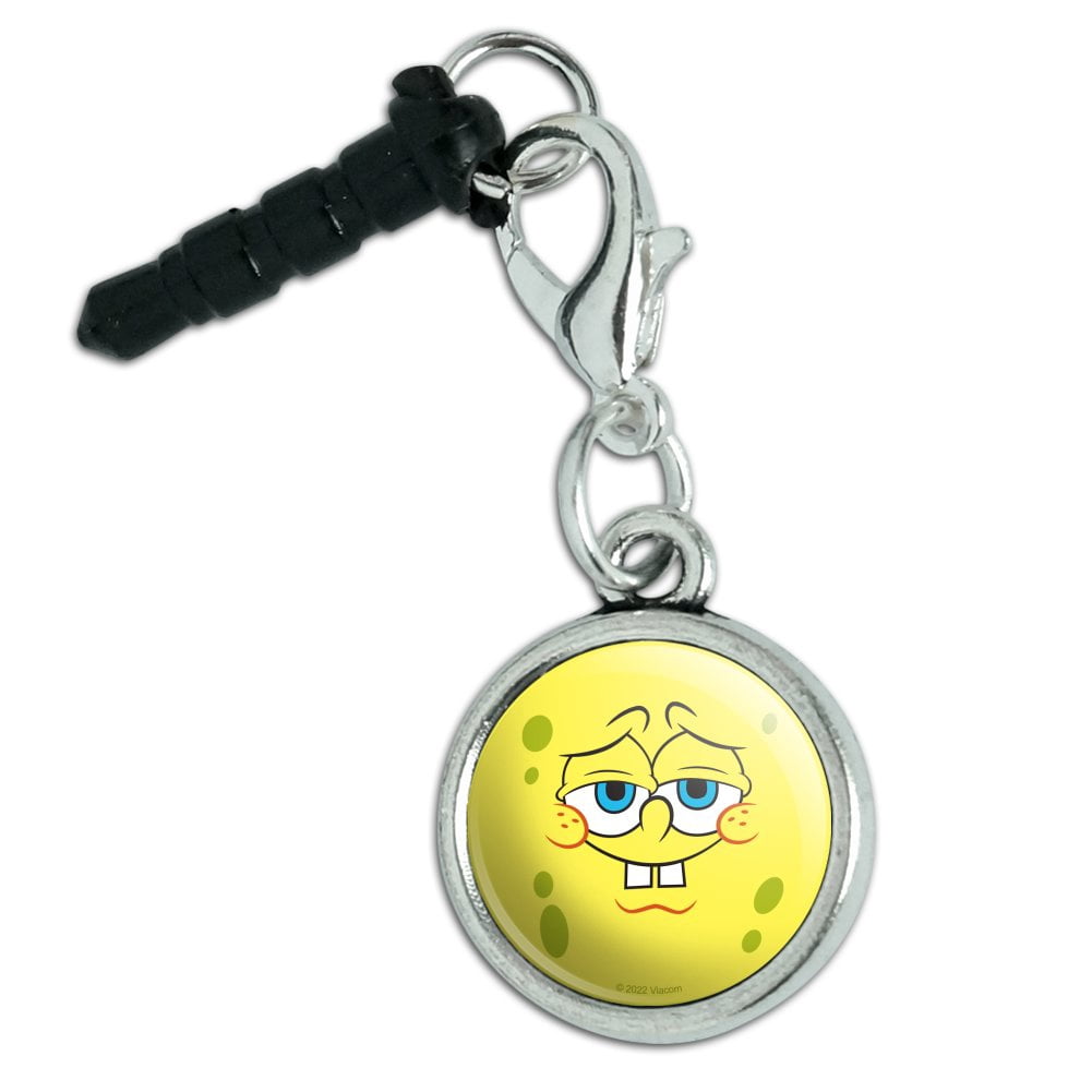 SpongeBob Confident Face Mobile Cell Phone Headphone Jack Charm fits ...