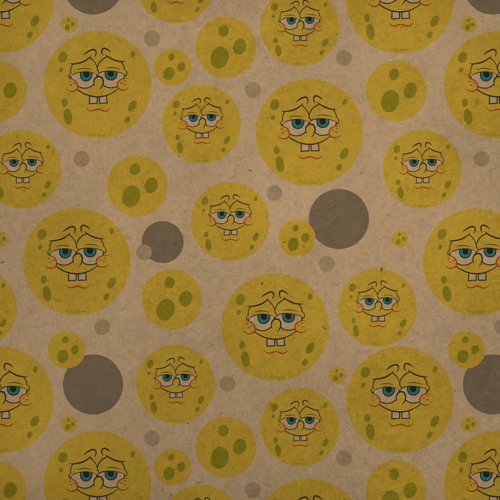 SpongeBob Confident Face Premium Kraft Gift Wrap Wrapping Paper Roll ...