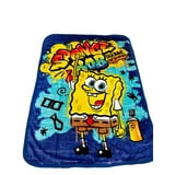 SpongeBob Extra Soft Plush 60"x80" Twin Size Blanket “Graffiti Bob ...