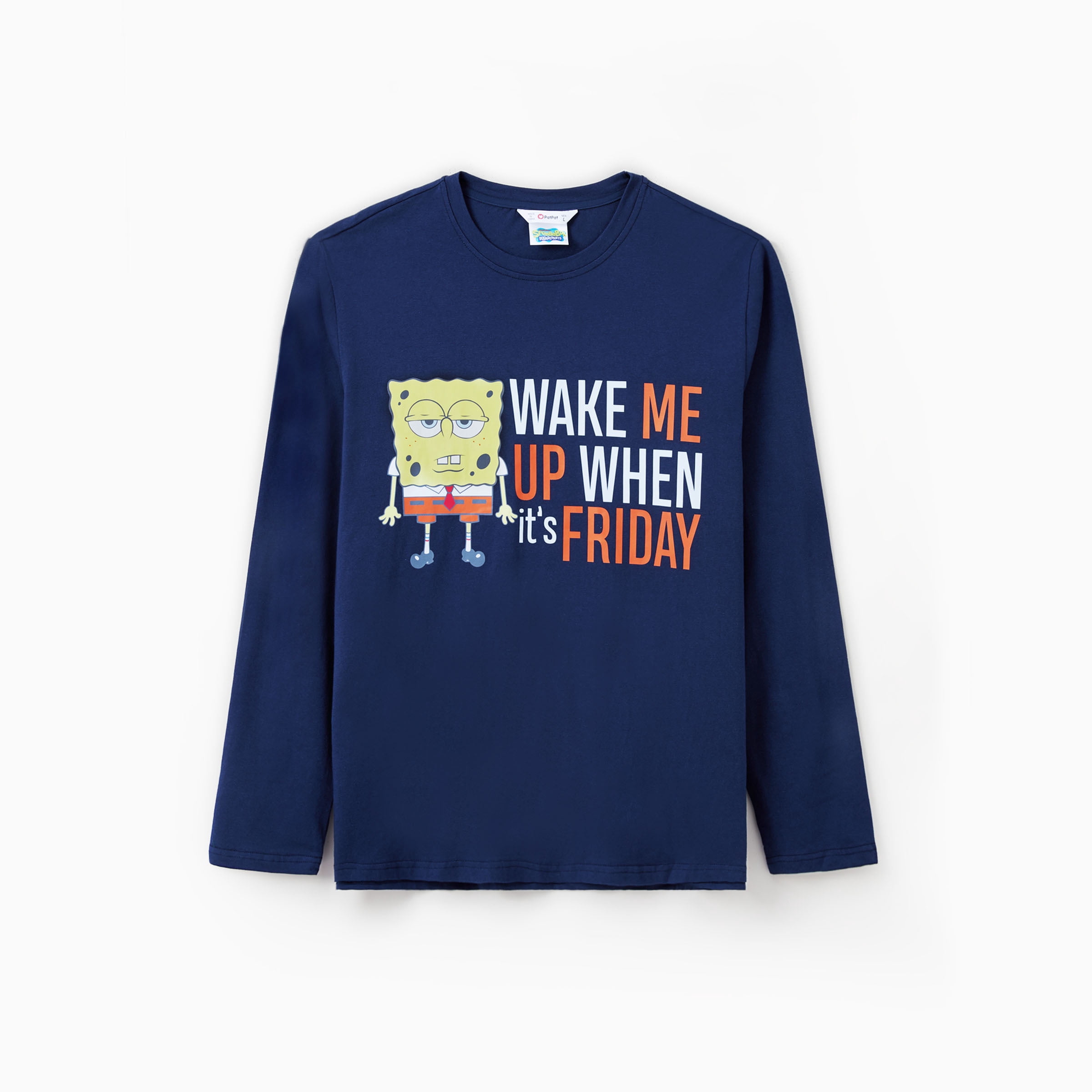 SpongeBob Family Matching Long Sleeve Crewneck Shirts Funny Cartoon ...