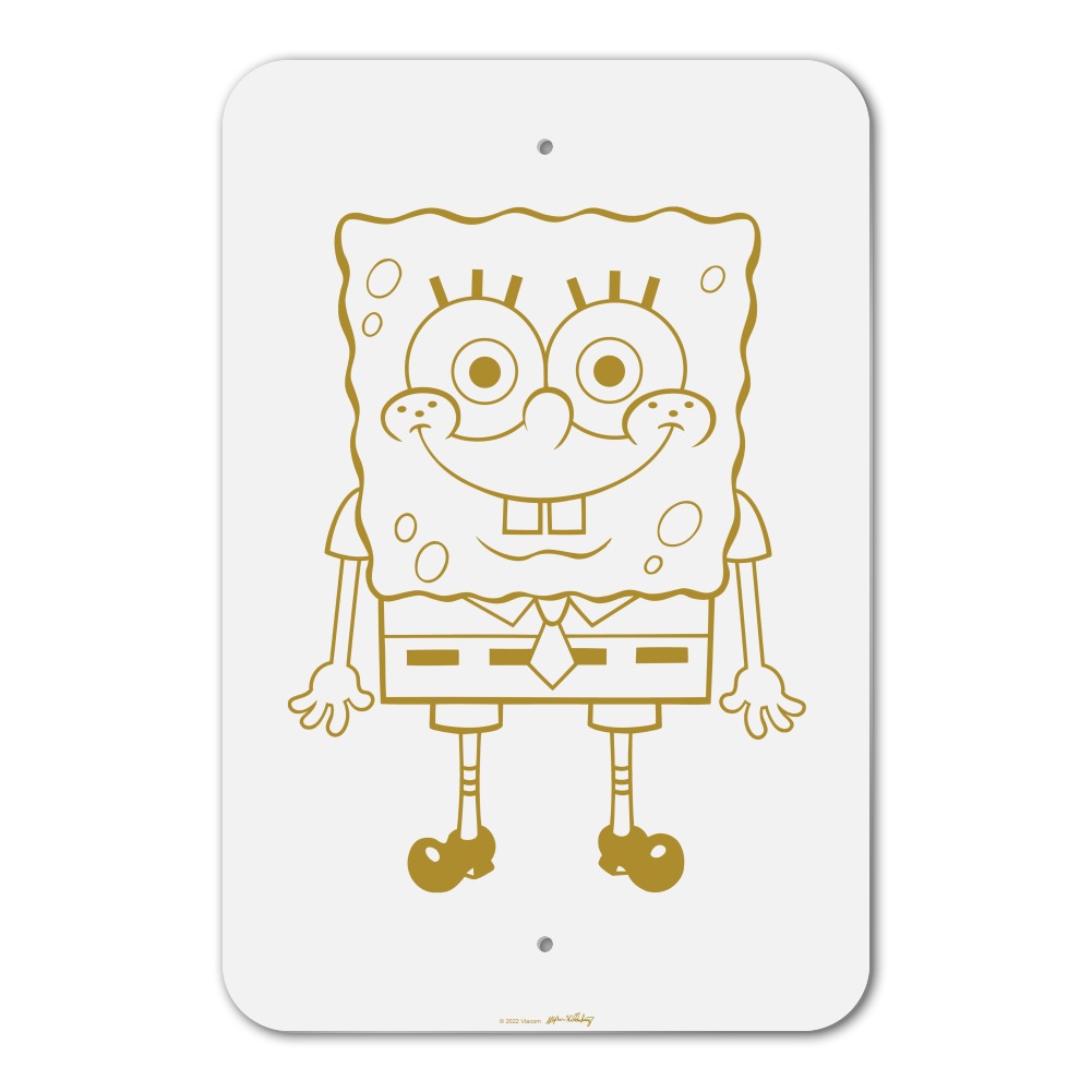 SpongeBob Full Front Home Business Office Sign - Walmart.com