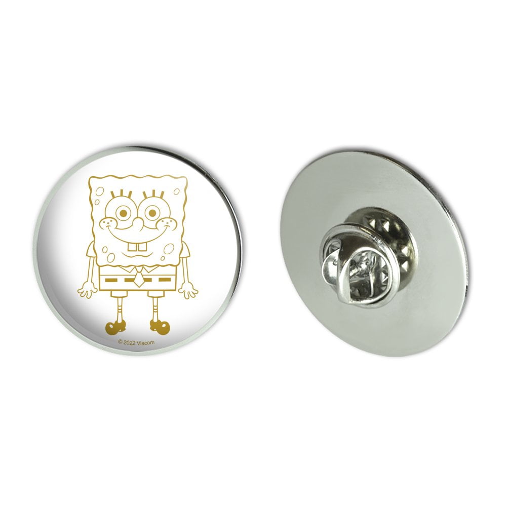 SpongeBob Full Front Metal 1.1" Tie Tack Hat Lapel Pin Pinback ...